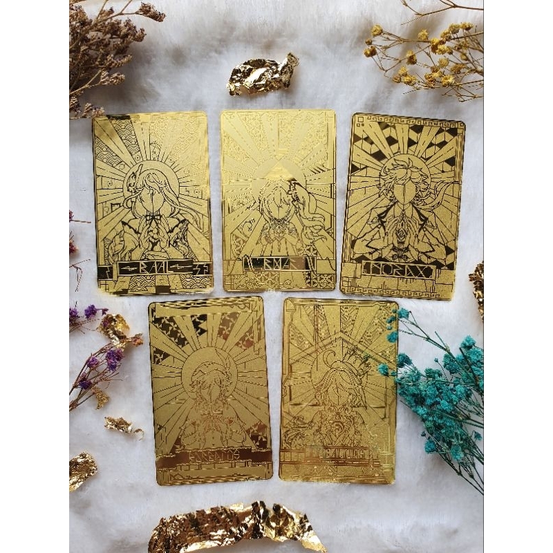Jual Genshin Impact Archons Fanmade Gold Cards | Shopee Indonesia