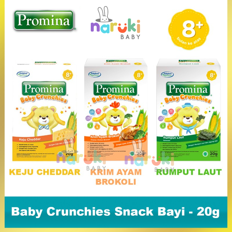 Jual Promina Baby Crunchies 20gr Biskuit Snack Bayi 8 Bulan | Shopee ...