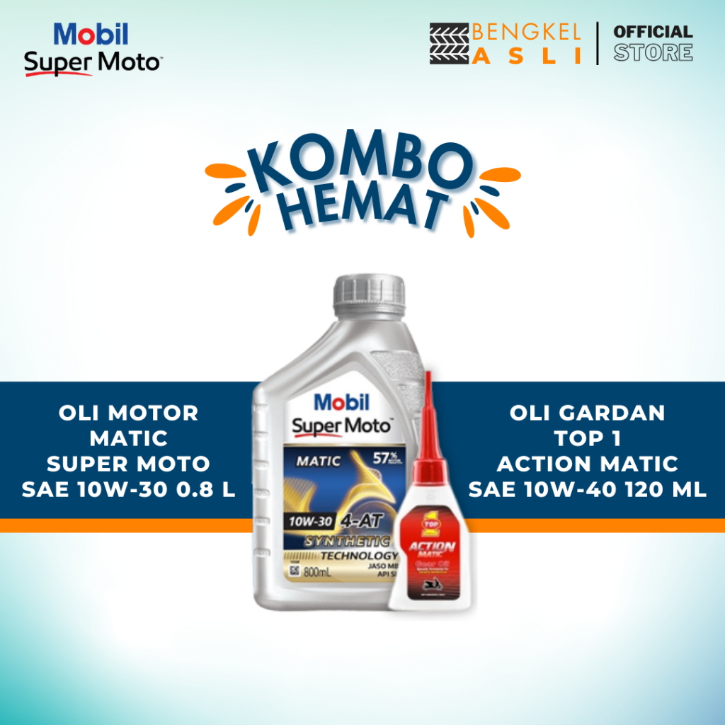 Jual (KOMBO HEMAT OLI MOTOR MATIC + OLI GARDAN) Oli Motor Matic Super ...
