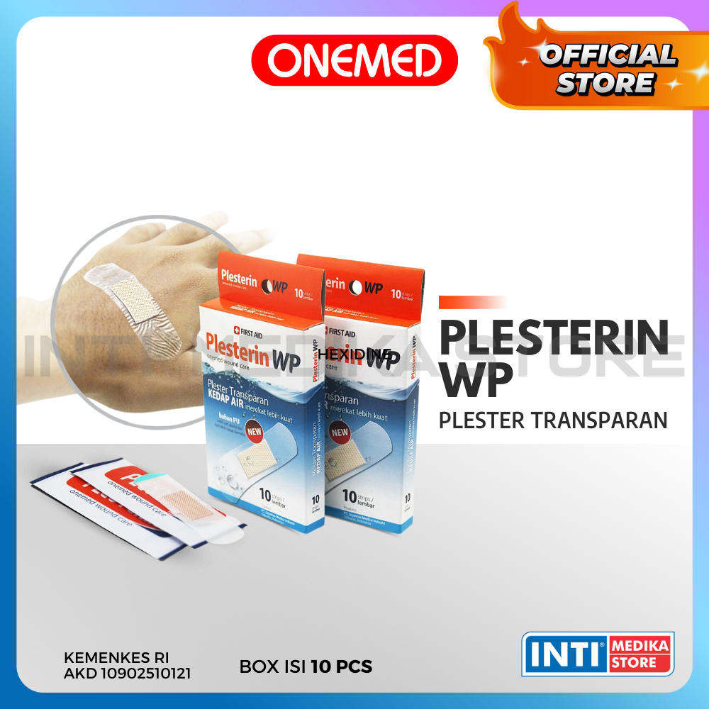 Jual ONEMED - Plester Luka PLESTERIN WP (WaterProof) Transparan Anti ...