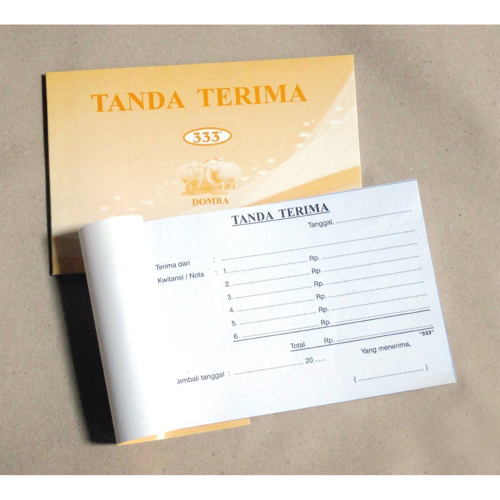 Jual DOMBA Buku Tanda Terima Rupiah Besar NCR 1/2 Folio 2 Ply & 3 Ply ...
