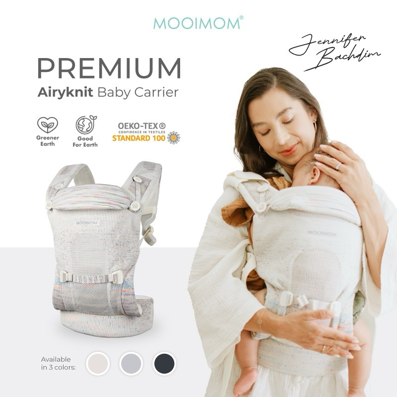 Jual [READY ORDER] MOOIMOM AIRY KNIT BABY CARRIER HIPSEAT GENDONGAN ...