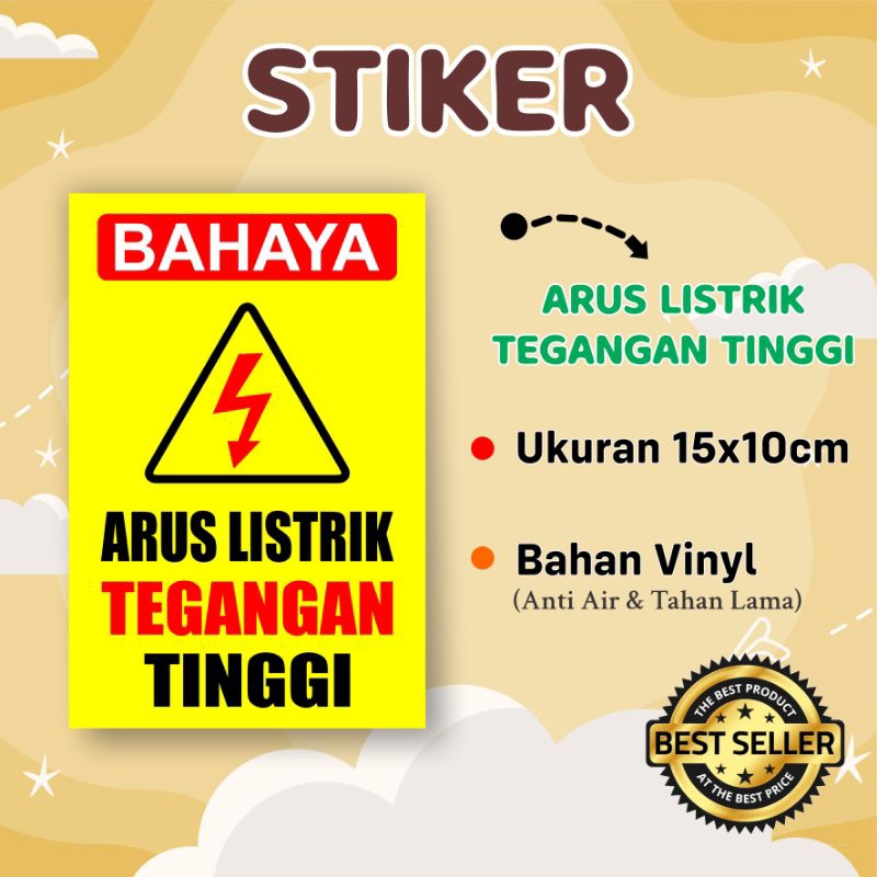 Jual STIKER BAHAYA ARUS LISTRIK TEGANGAN TINGGI | Shopee Indonesia