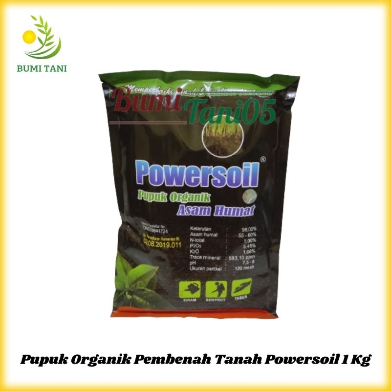 Jual Powersoil 1 Kg Pupuk Organik Asam Humat Pembenah Tanah Humic Acid | Shopee Indonesia