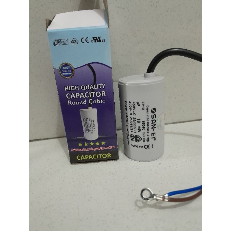 Jual Kapasitor 18 Uf 450V San ei Capacitor 18Uf 450V Kapasitor Bulat 18 ...