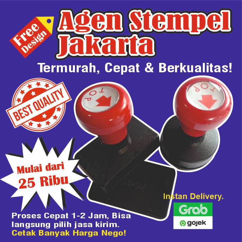 Jual Stempel / Stempel Perusahaan / Stempel Logo / Stempel lunas / stempel nama / stempel tanda ...