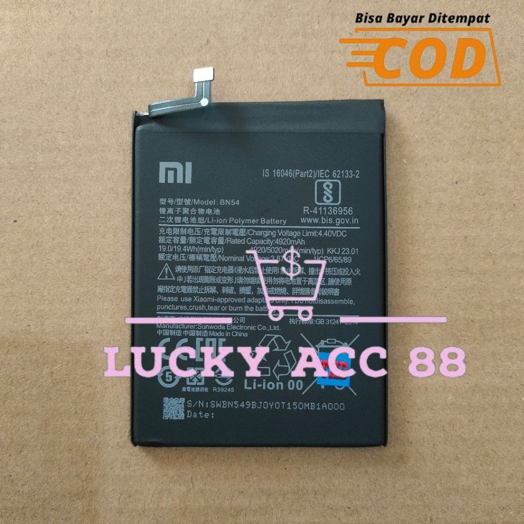 Jual Batre Baterai Hp Original Xiaomi Xiomi Redmi 9 / Redmi Note 9 ...