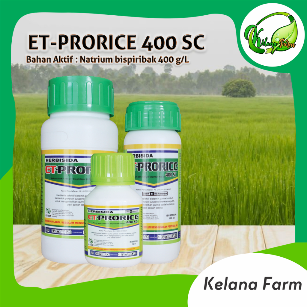 Jual ET PRORICE 100ml OBAT RUMPUT PADA PADI OBAT SUKET PARI RACUN GULMA ...