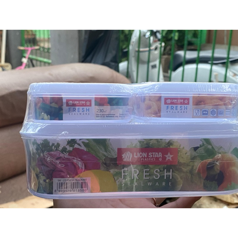 Jual Lion Star Sealware 2+1 Plastik set Lion Star Tempat Makan | Shopee ...