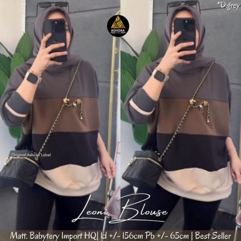 Jual Leoni Blouse Wanita Kekinian ORI by Ashoka Label |Adiba Blouse ...