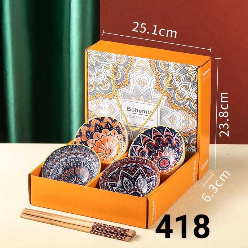 Jual Mangkuk set premium peralatan makan Mangkok set keramik Souvenir ...