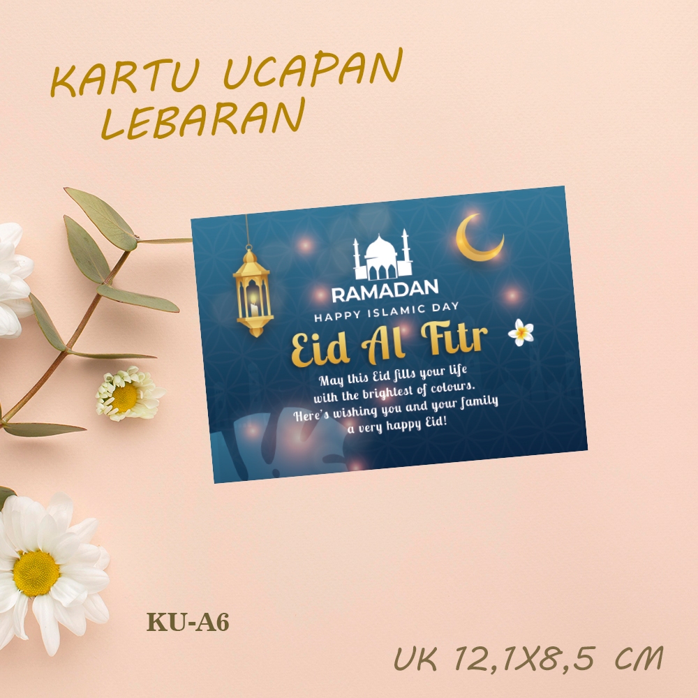 Jual (10 PCS) KARTU UCAPAN LEBARAN/GREETING CARD/IDUL FITRI/LEBARAN ...