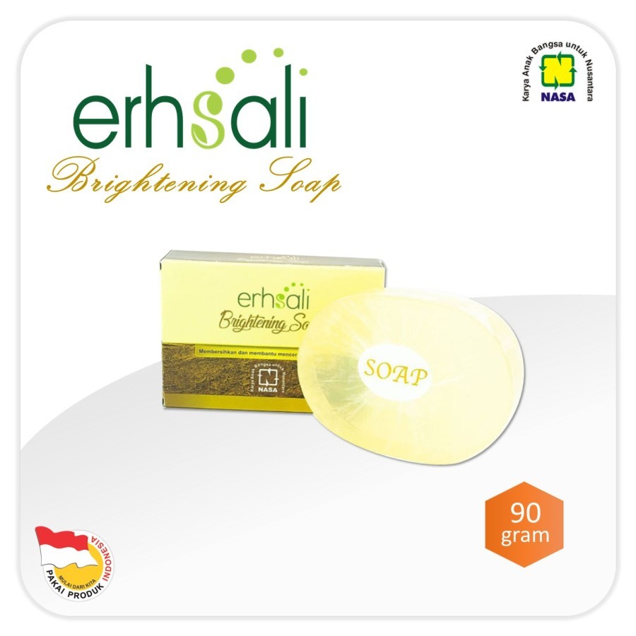 Jual ERHSALI BRIGHTENING SOAP ASLI ORI NASA (sabun pencerah) | Shopee ...