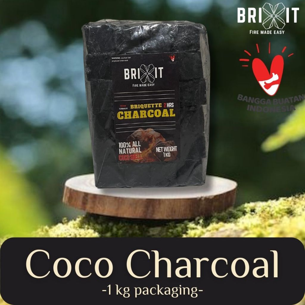 Jual Coco Charcoal BRIX-IT (Arang 1 KG) | Shopee Indonesia