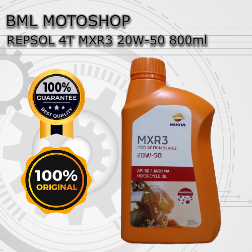 Jual Oli Motor Repsol MXR3 20W-50 800ml Orisinil Oli Motor Semua Jenis ...