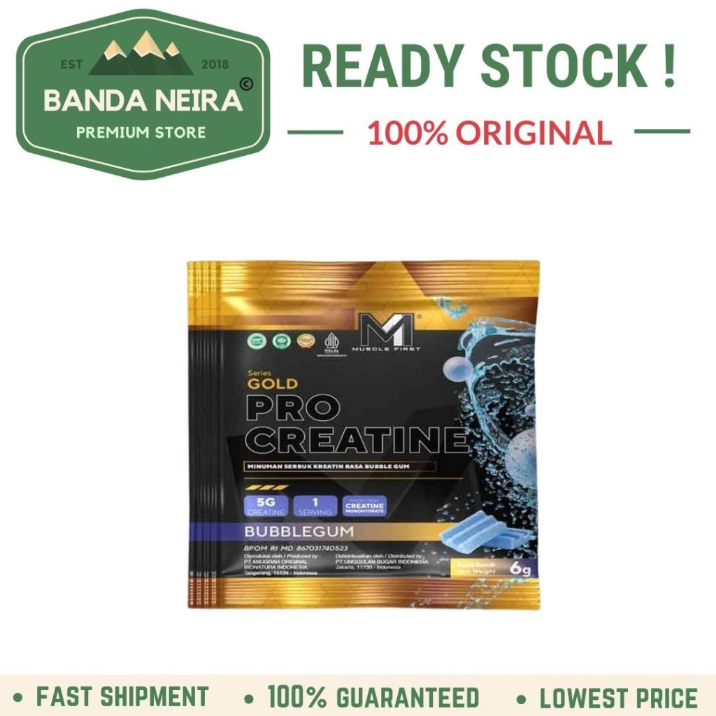 Jual M1 MUSCLE FIRST MUSCLEFIRST GOLD PRO CREATINE Powder | 1 SACHET ...