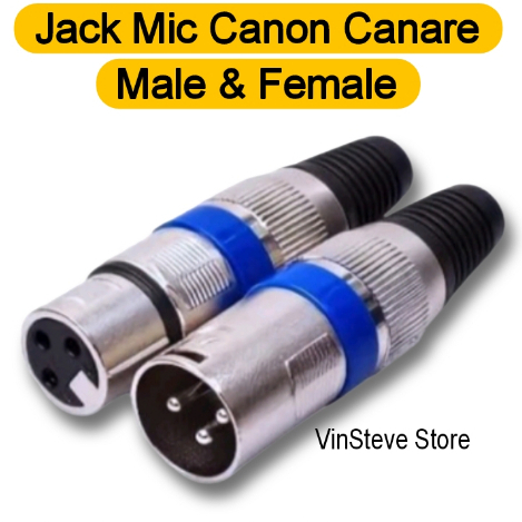 Jual Jack/Socket Canon Audio/Mic New Canare Male | Female | Shopee ...