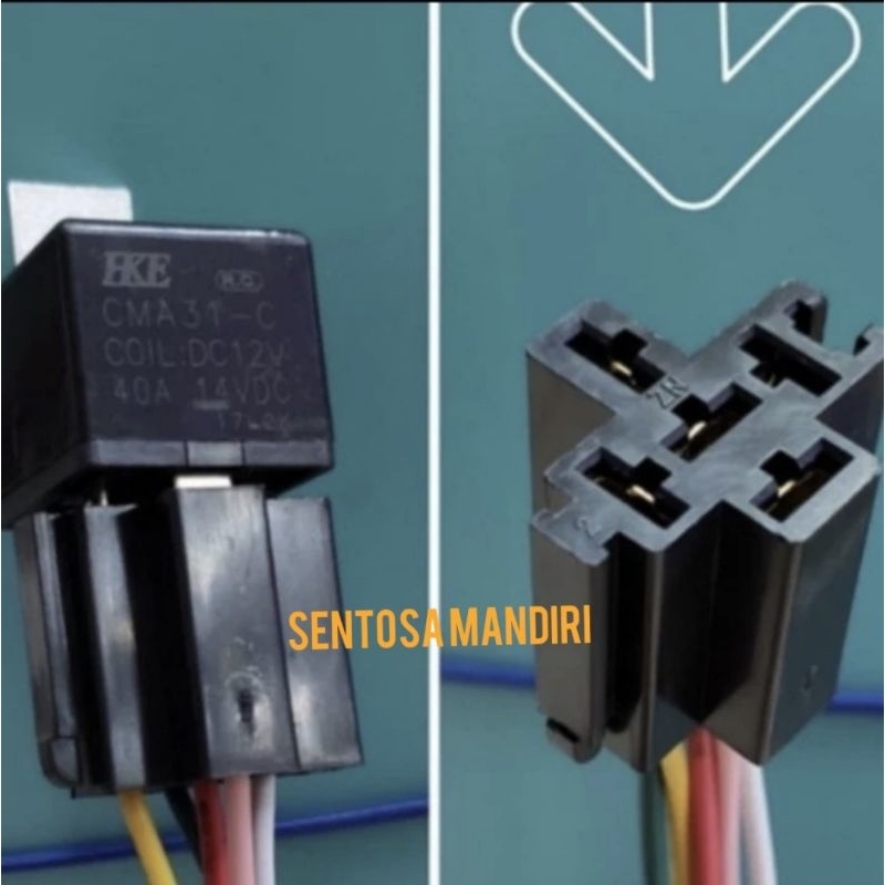 Jual Socket Relay Soket Riley Mobil + Kabel | Shopee Indonesia