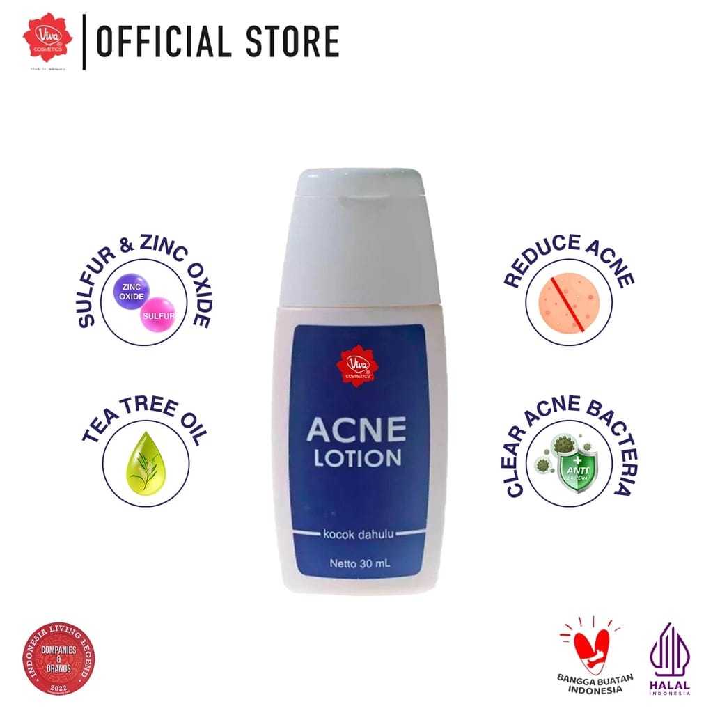 Jual Viva Acne Series/ Untuk Jerawat (Acne Lotion 30 ml - Acne Gel 15 g ...