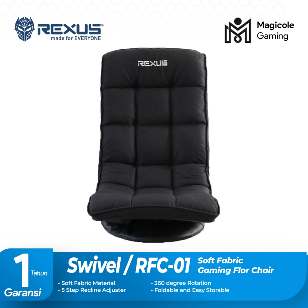 Jual Rexus RFC01 / RFC-01 Swivel Gaming Floor Chair / Kursi Gaming ...