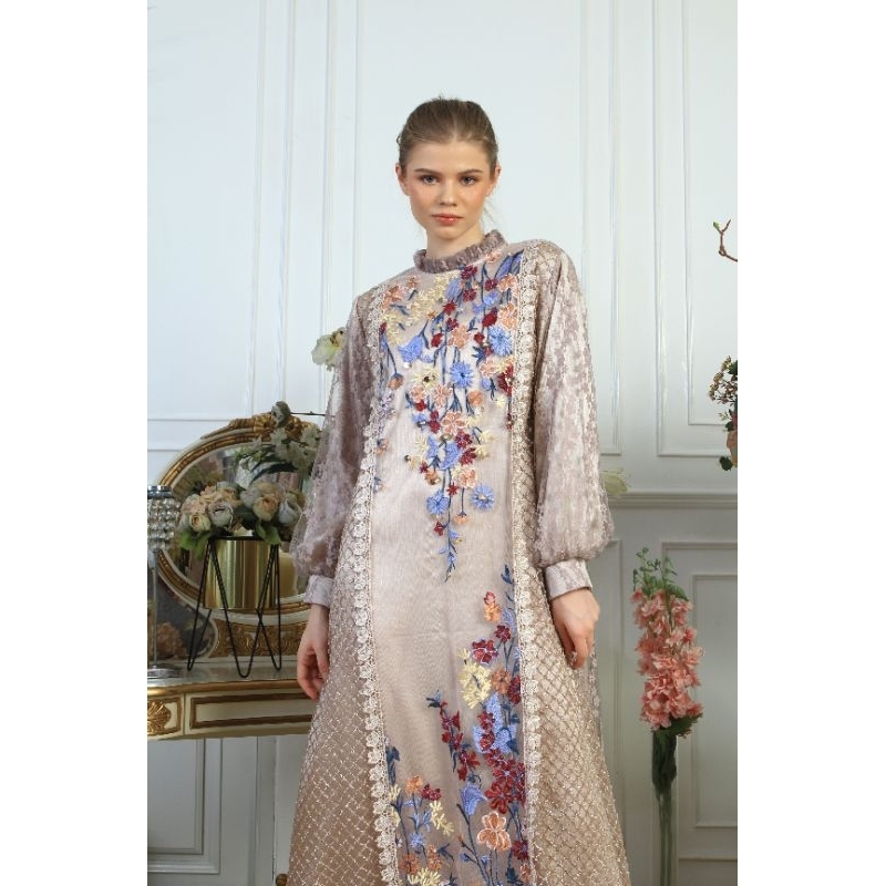 Jual Makaio - Eid al-Fitr Milana Dress Sparkling Choco | Shopee Indonesia