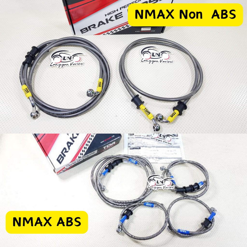 Jual Selang Rem Kabel Cakram Brake Hose TDR NMAX Silver / Carbon ABS dan Non ABS | Shopee Indonesia