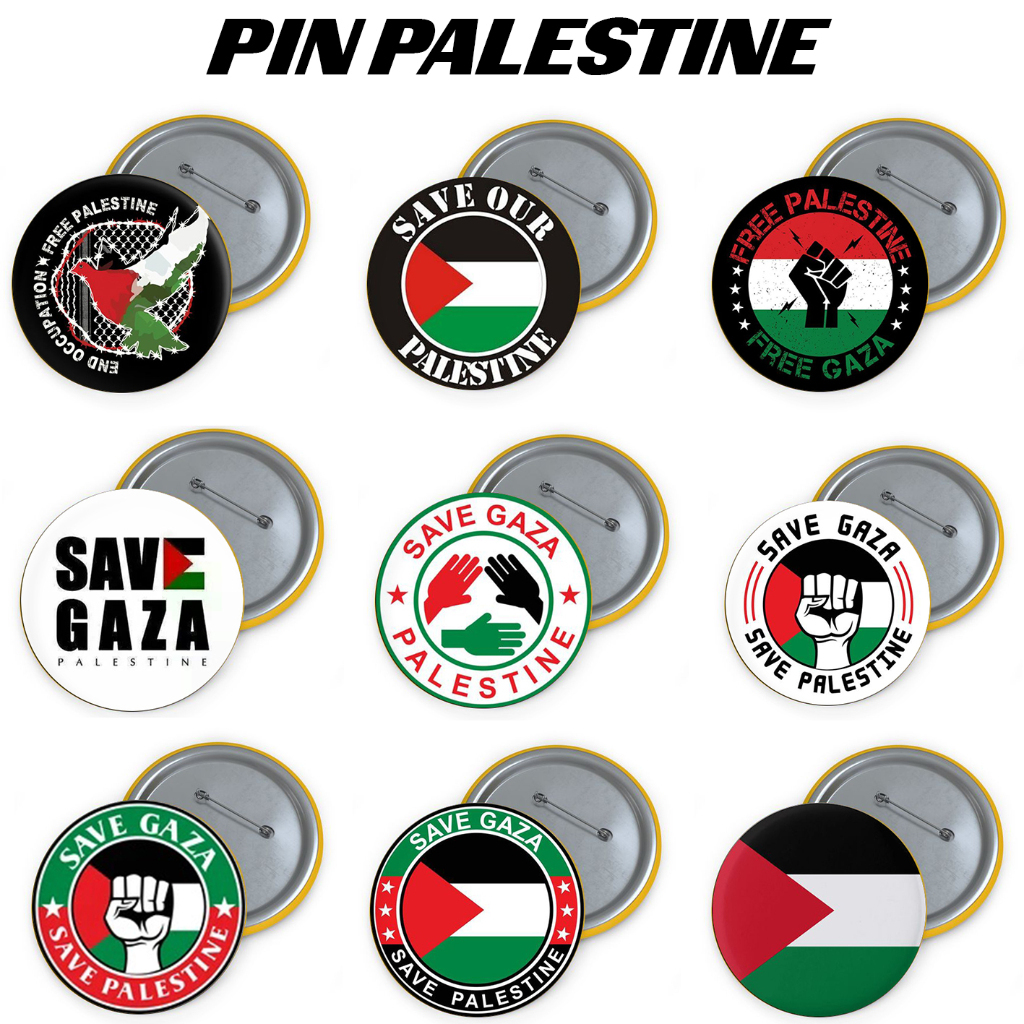 Jual Pin Custom Palestin Palestina Palestine Save Palestin Save Gaza ...