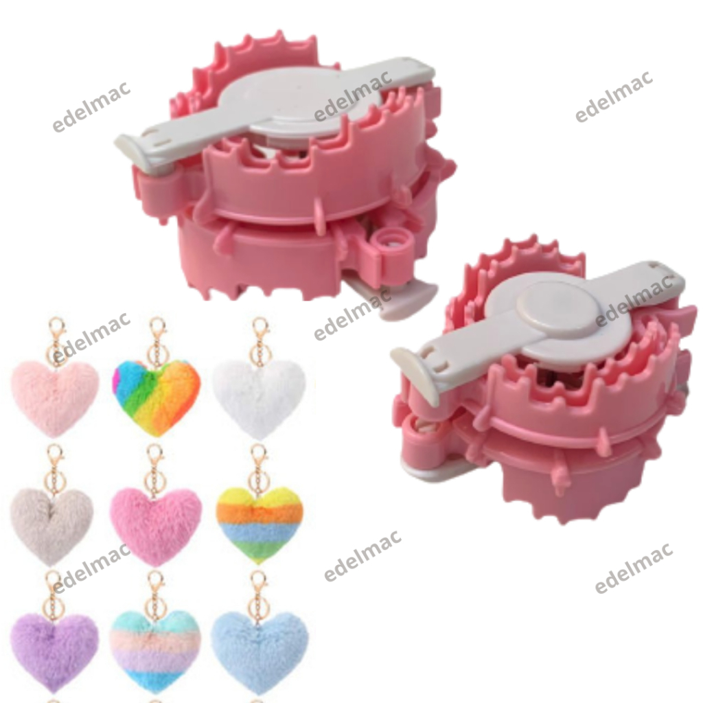 Jual Alat membuat Pom Pom Bentuk Hati Love Perajut Bola Pom Pom Maker ...