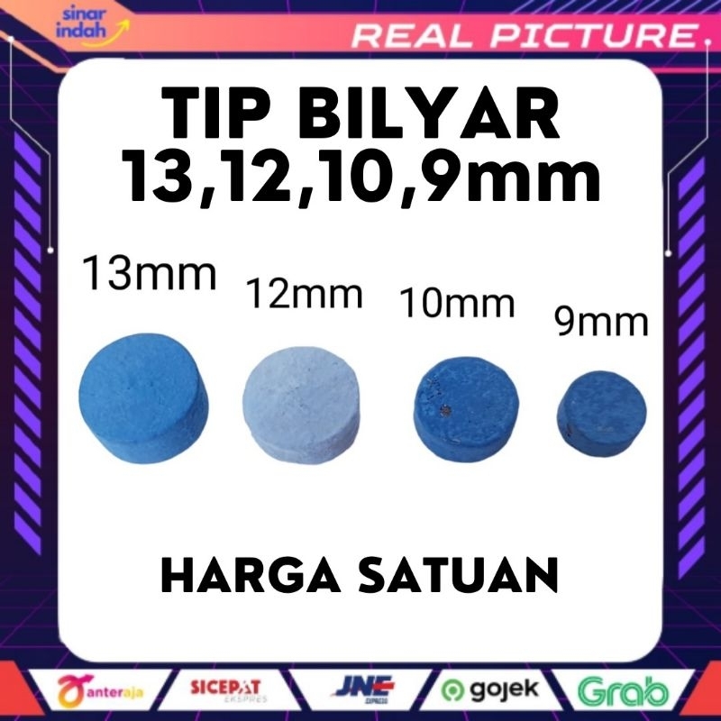 Jual Tips Cue Tip Master Billiard 13mm 12mm 10mm 9mm Tip Bilyar Billiar ...