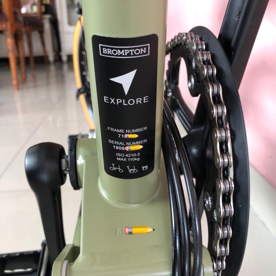 Jual Brompton Explore M6E Explor hijau army sepeda lipat | Shopee Indonesia