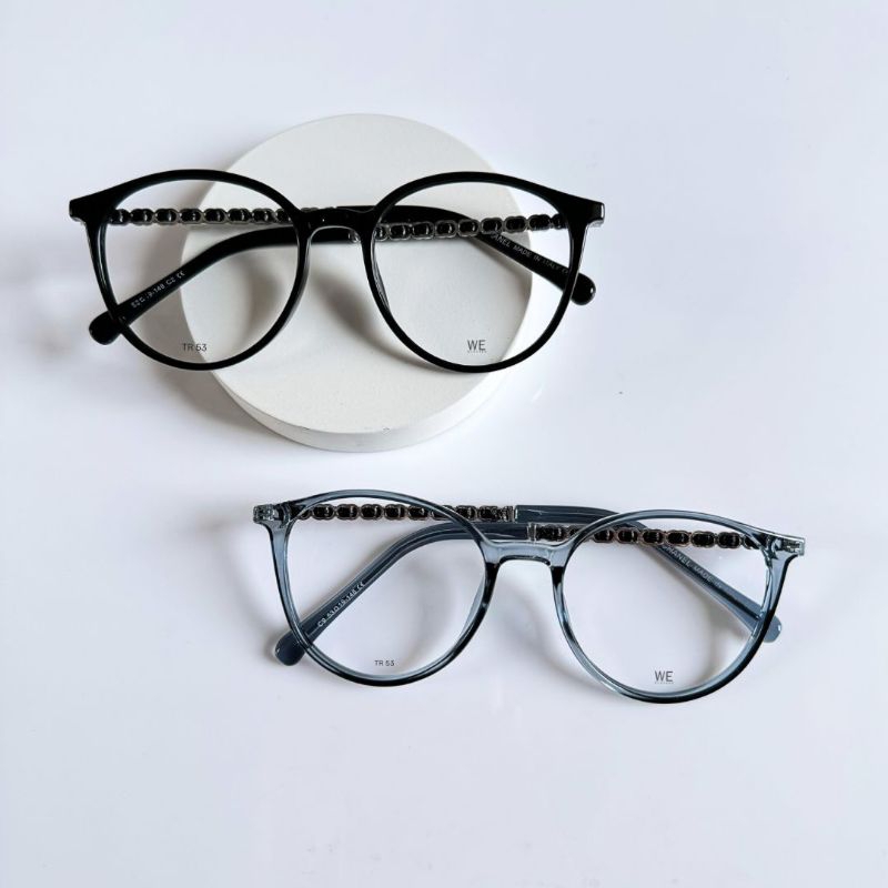 Jual TR 53 KACAMATA OVAL, FRAME KOREA, KACAMATA ANTI RADIASI | Shopee Indonesia