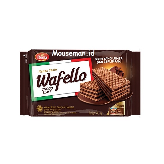 Jual Roma Italian Taste Wafello CHOCO BLAST KRIM YANG LUMER DAN ...