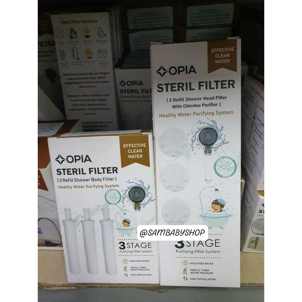 Jual Opia Steril Shower Filter Refill Pack (3ea/Pack) – Filter Air untuk Shower Kamar Mandi ...