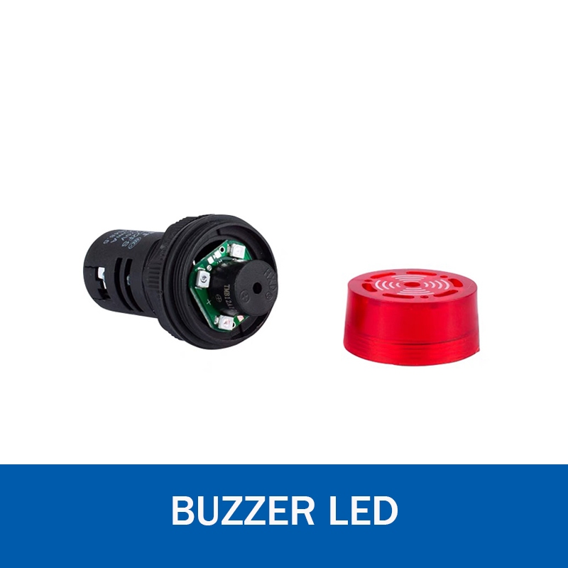 Jual Pilot Lamp Buzzer LED Flash and Beep AD16-22SM AC/ACDC 220V | Shopee Indonesia