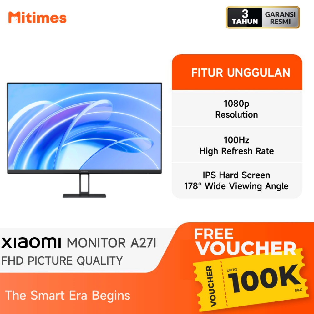 Jual ART W8C Xiaomi Monitor A27i 27 Inch 18P 1Hz IPS hard screen ...