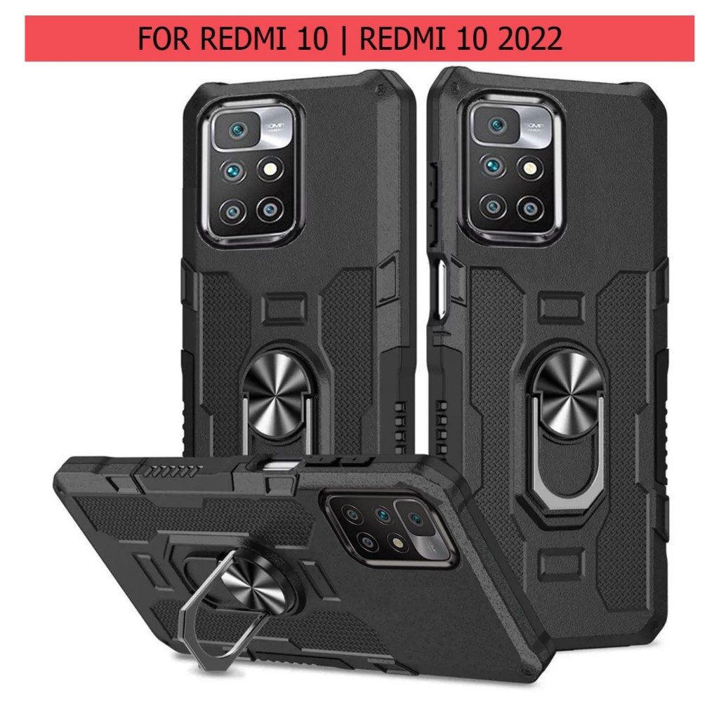 Jual Case Xiaomi Redmi 10 | Redmi 10 2022 Casing Hard Case Ring Armor ...