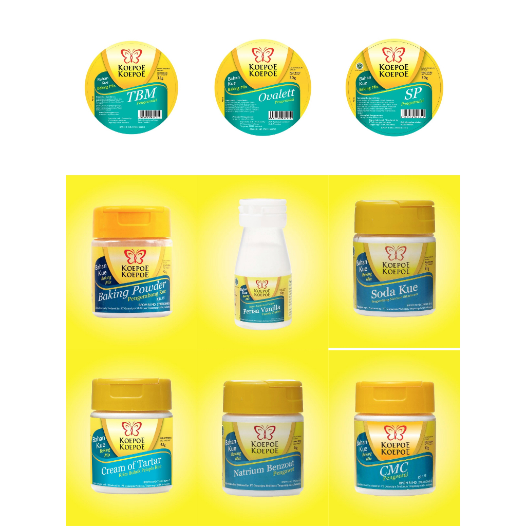 Jual Bahan Kue Soda Kue Baking Powder Cream of TarTar Ovalett TBM ...