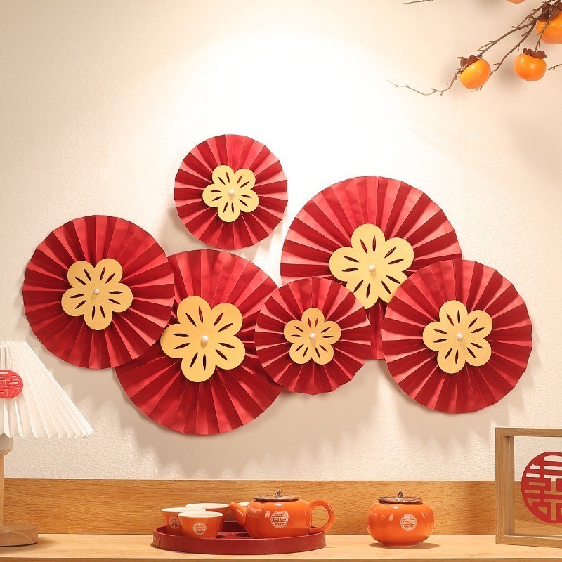 Jual Set Paperfan / Paper Fan Kipas Kertas Merah Putih Imlek Dirgahayu ...