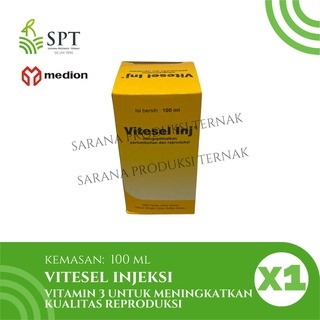 Jual VITESEL INJ 100 ml INJEKSI VITAMIN 3 MENINGKATKAN KUALITAS ...