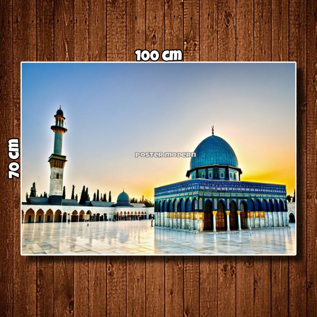 Jual LUKISAN CETAK POSTER MASJID AL AQSA UKURAN JUMBO Code 75 ...