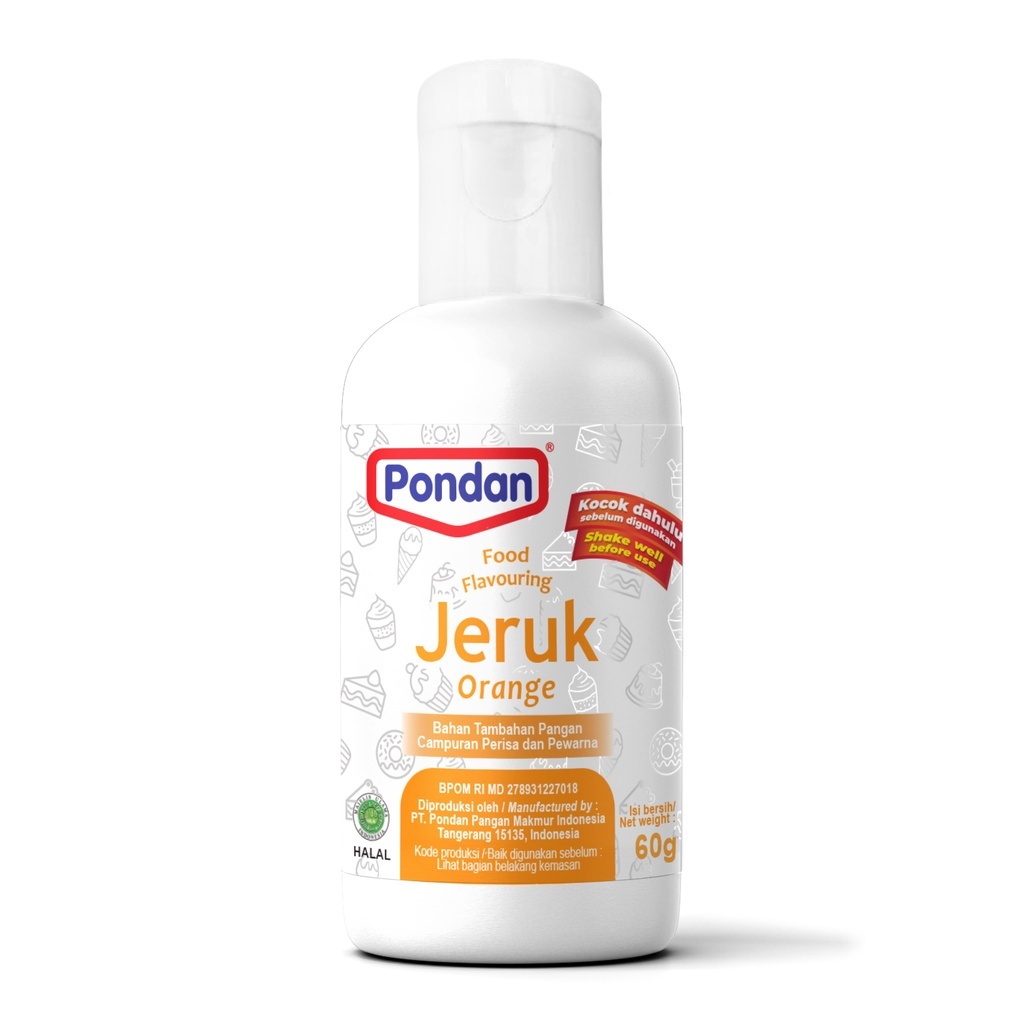 Jual Pondan Pasta Jeruk Orange Food Flavouring Perisa Makanan 60ml ...