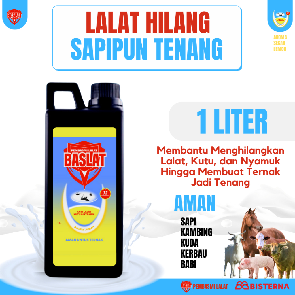 Jual Baslat 1L Pembasmi lalat dan kutu sapi kuda babi kerbau dan ...