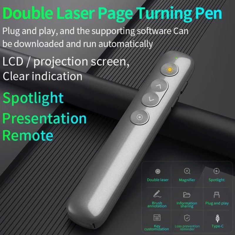 Jual Double Laser Mini Pointer Pen Wireless Pointer Presentasi PPT ...