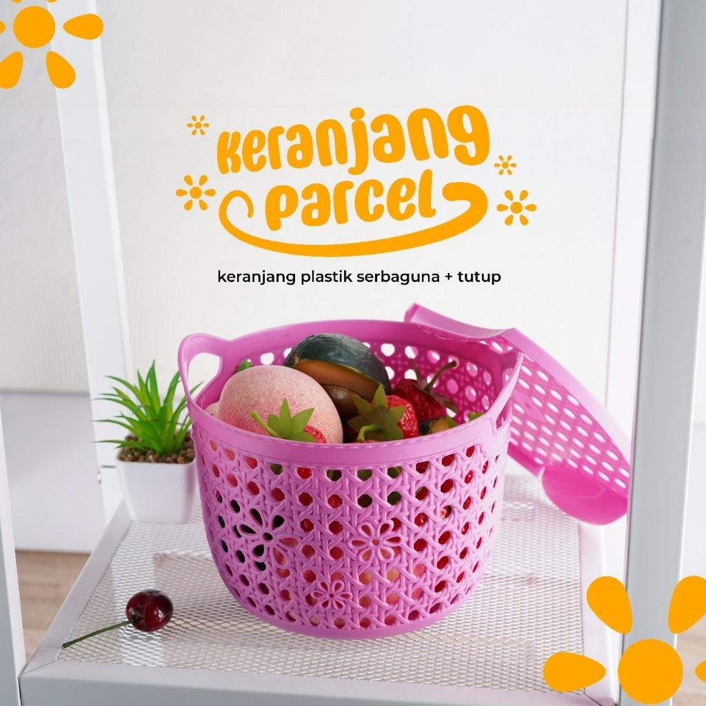 Jual Keranjang Bulat + Tutup / Tempat Parcel Parsel Hampers Alat ...