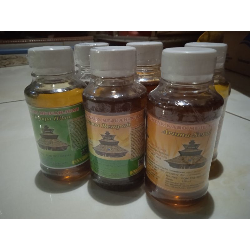 Jual Paket Usaha 6 botol minyak karo mejuah juah aroma rempah serai dan ...