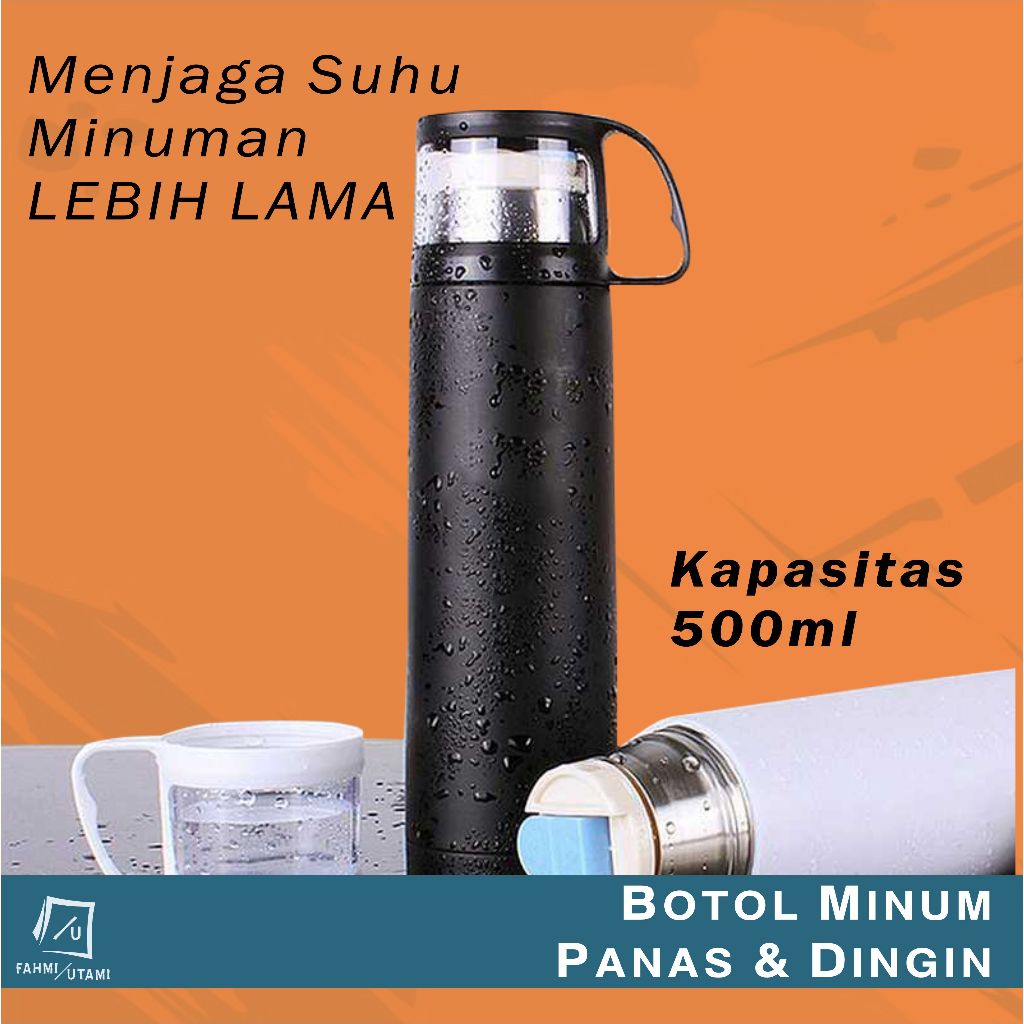 Jual Botol Minum Termos Air Panas Dingin thermos Kopi Teh tremos mini ...