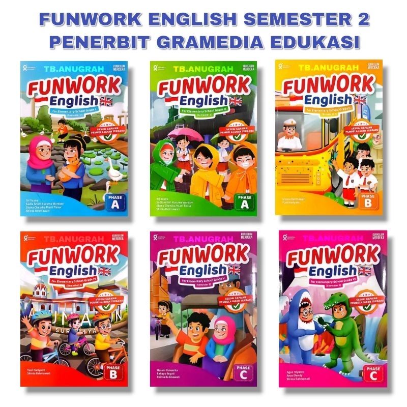 Jual FUNWORK ENGLISH SEMESTER 2 UNTUK SD KELAS 1 2 3 4 5 6 PENERBIT GRAMEDIA EDUKASI | Shopee ...