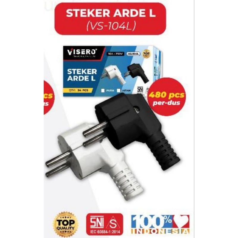 Jual Steker Arde L Visero Hitam & Putih (SNI) | Shopee Indonesia