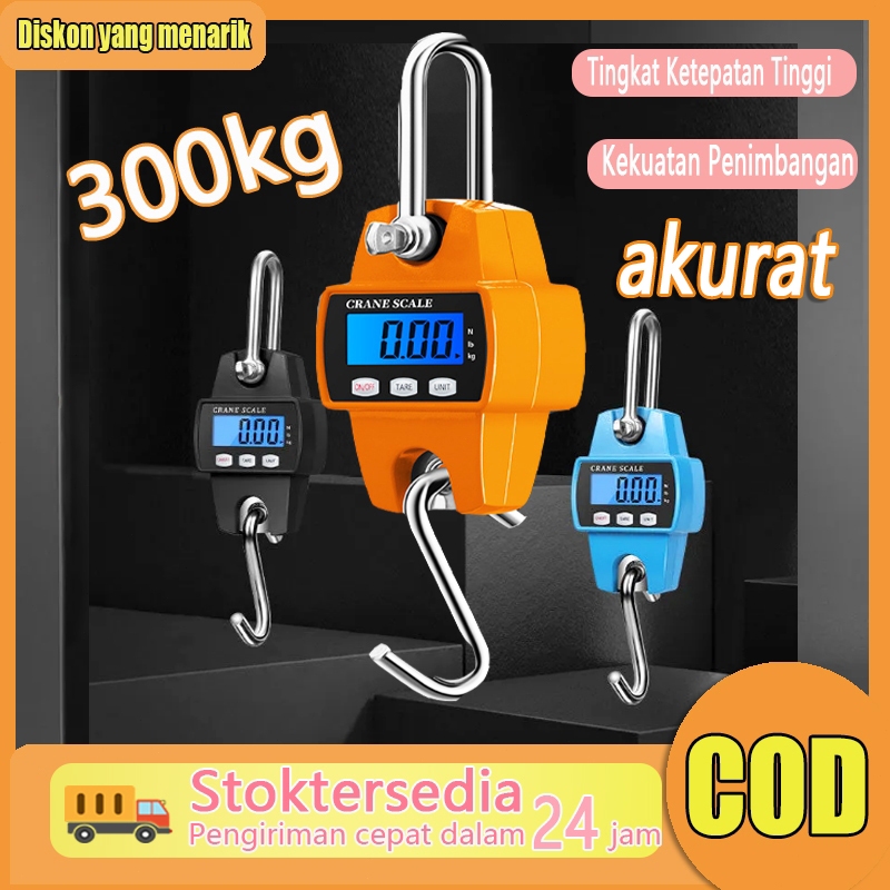Jual Timbangan elektronik gantung dengan kapasitas angkat 300 kg, layar ...