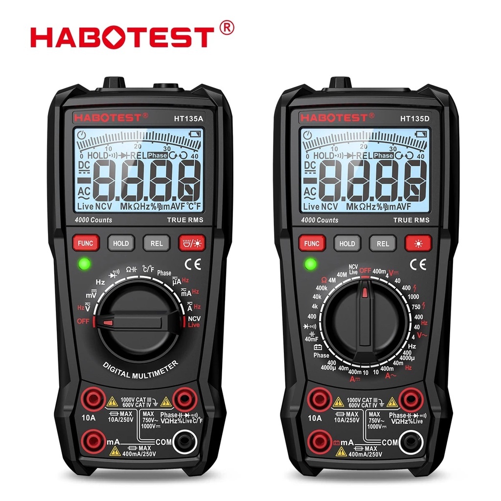 Jual (High End)HABOTEST HT135 Upgrade Auto Multimeter Digital Avometer ...